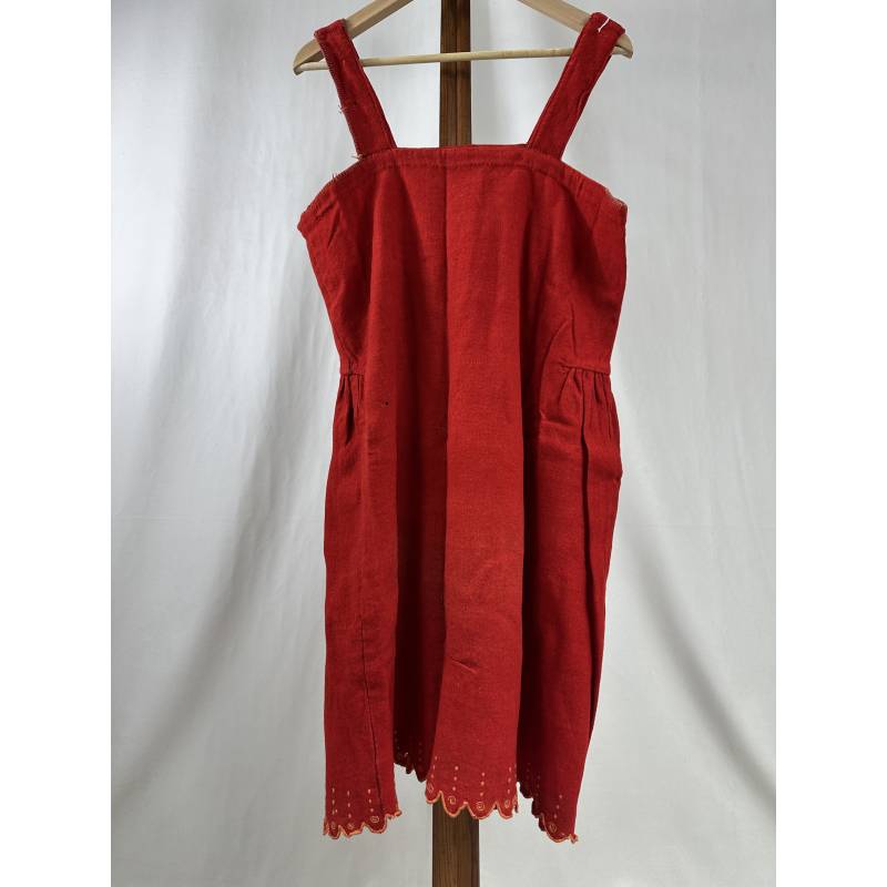 Antiguo refajo de estameña con festón